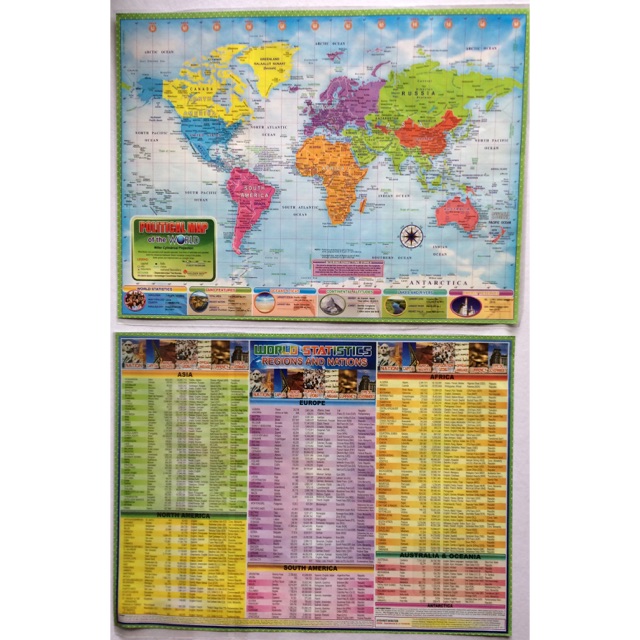 World Map or Map of the World | Shopee Philippines