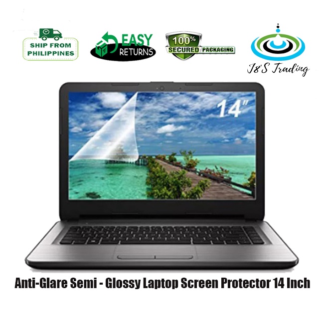 Antiglare Semi Glossy Laptop Screen Protector Anti Radiation 14 Inch ...