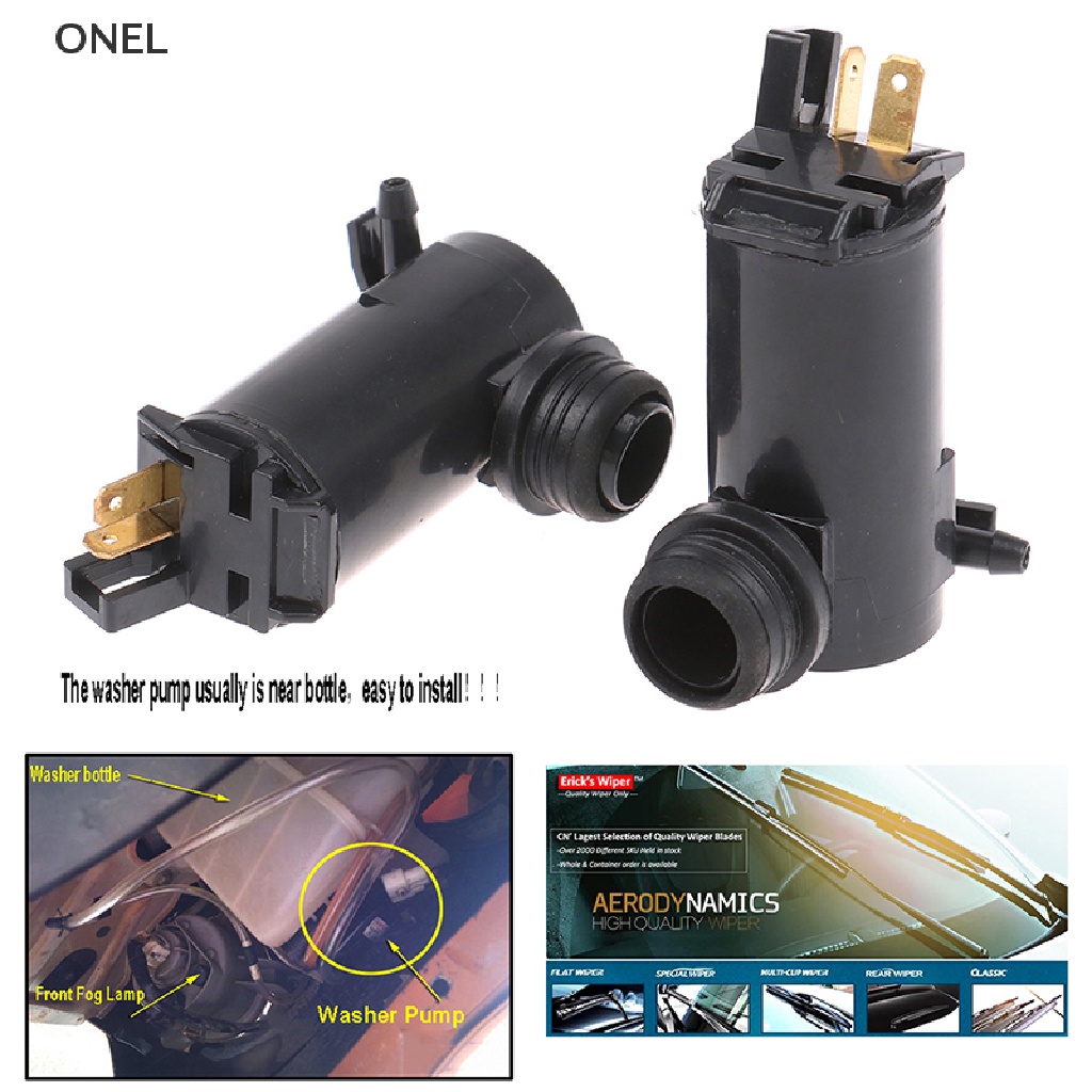 on 1pc 12v 24v Universal Car Glass Wiper Windshield Wiper Washer Pump ...