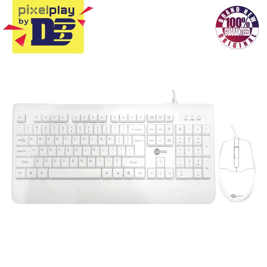 Lenovo Lecoo CM104 Wired Keyboard And Mouse Combo (White) | Shopee ...
