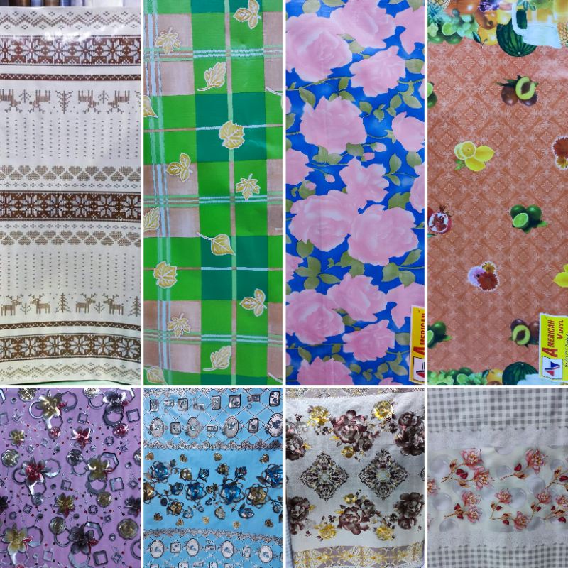Mantel PVC Rubberized Mantel Table Cloth | Shopee Philippines