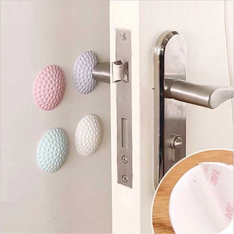 Door stopper silicone self adhesive wall paint protector door handle ...