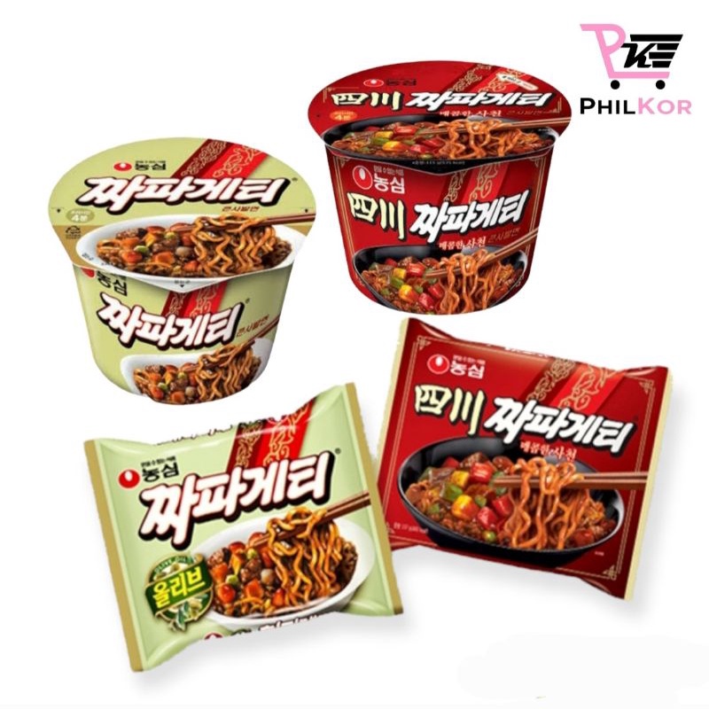 Jjapaghetti/Chapaghetti 140g pouch 123g cup by Nongshim | Shopee ...