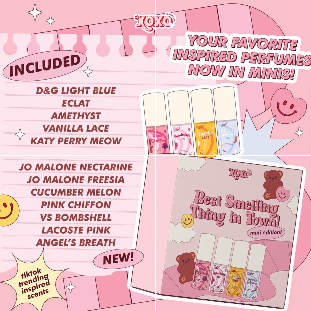 (WITH FREEBIE) XOXO Cosmetics Ph Limited Mini Edition 12 scents in 1 ...