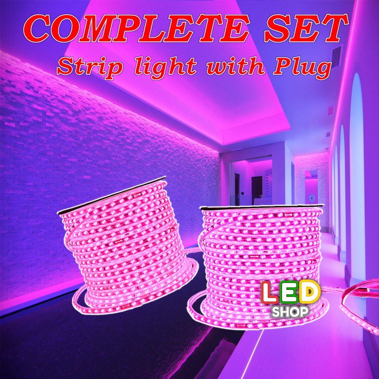 20meters/25meters Pink Complete Set LED Strip Light with Plug for ...
