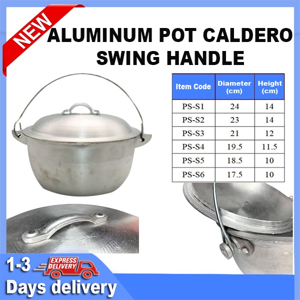 Caldero / Kaldero Swing , Single Handle Makapal Aluminum Pot From #1 ...