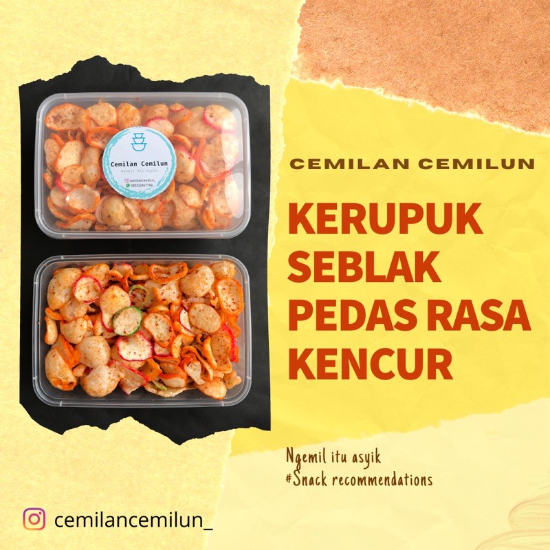 Savory Spicy Seblak Crackers (box Packaging) | Shopee Philippines