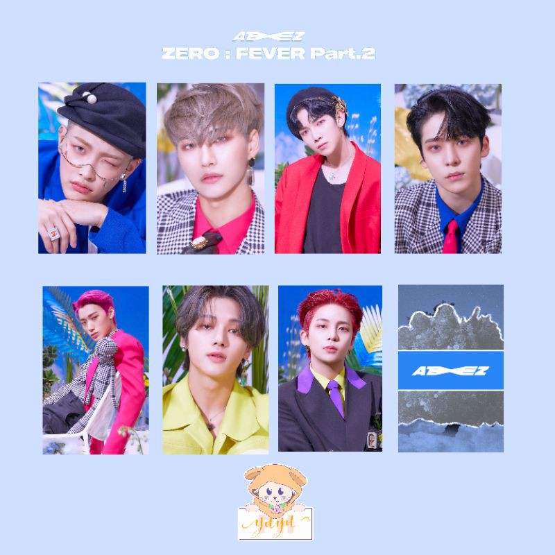 ATEEZ Fever Part 2 Z version Unofficial Photocards | Shopee Philippines