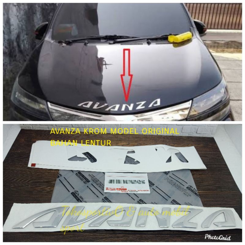 Logo Emblem Writing Sticker Lettering Sticker Letters Front mein Chrome ...