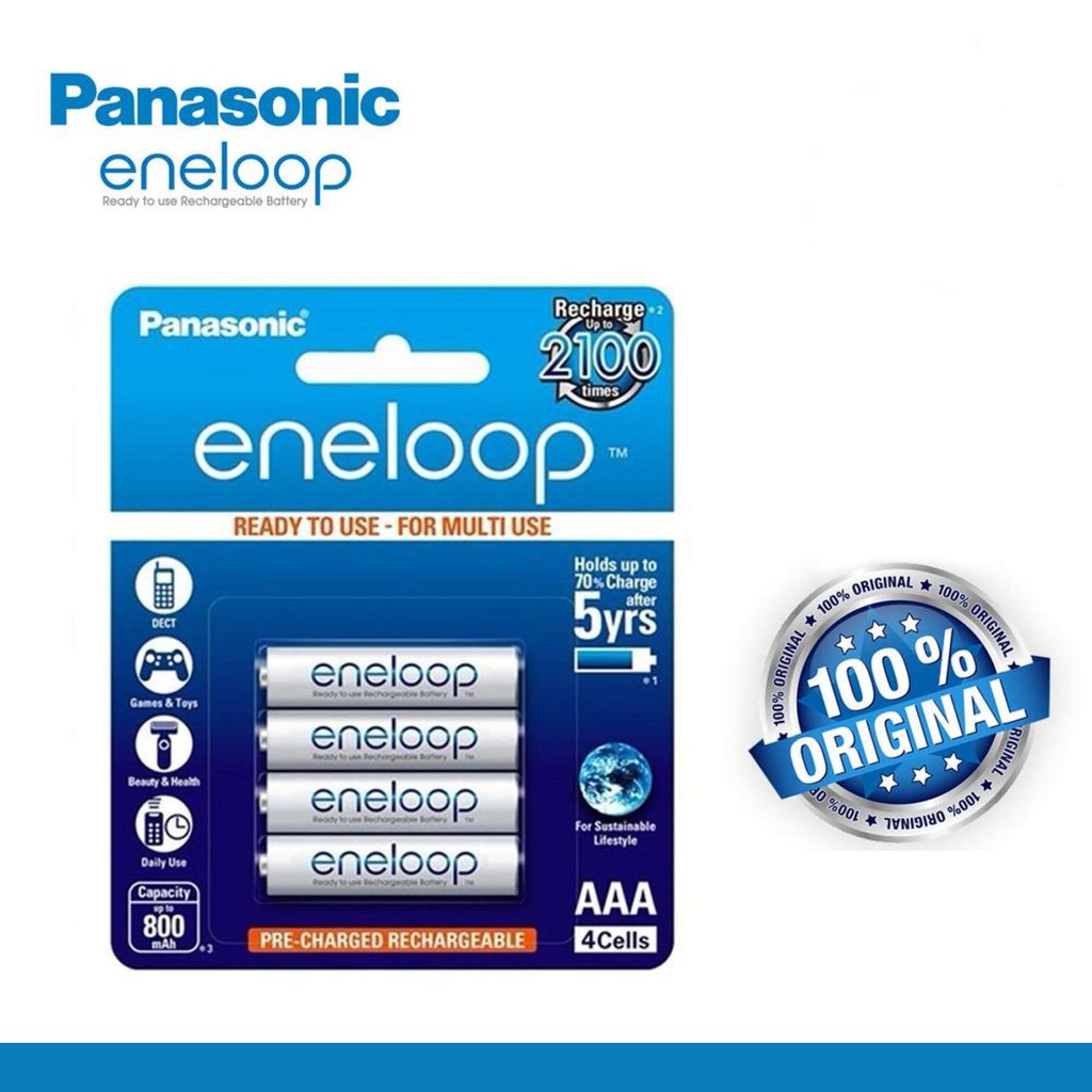 Panasonic Eneloop Aaa Rechargeable Battery Original Shopee Philippines