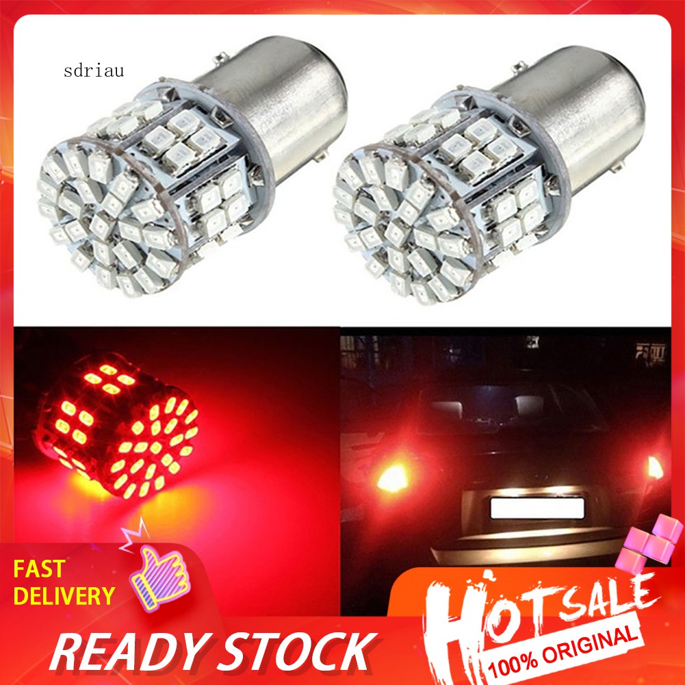 【Ready Stock】2Pcs Red 1157 BAY15D 50SMD 1206 5W 12V LED Light Car Tail ...