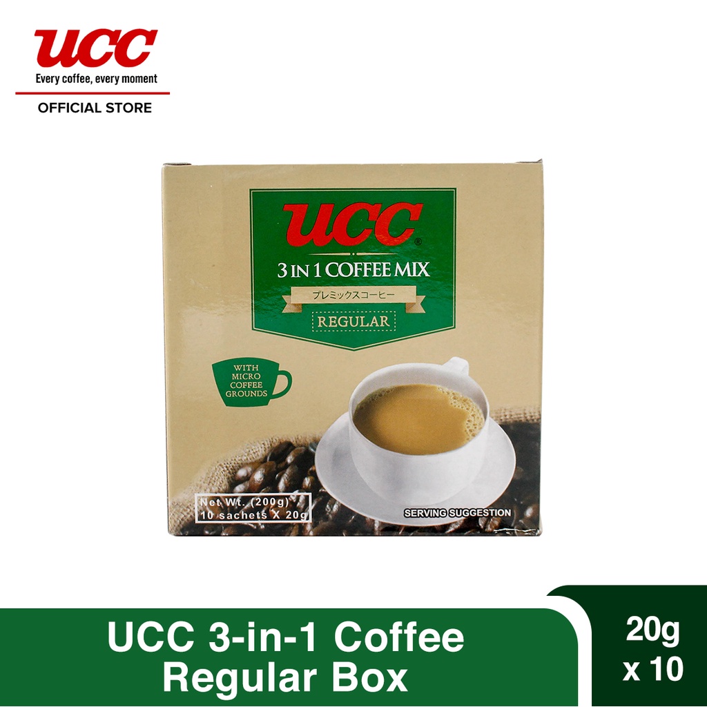 UCC 3-in-1 Coffee Regular Box (20g x 10) | Shopee Philippines