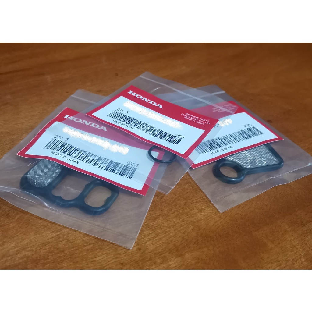 BUNDLE Original Honda Spool Valve VTEC Solenoid VTC Filter Screen Oil ...