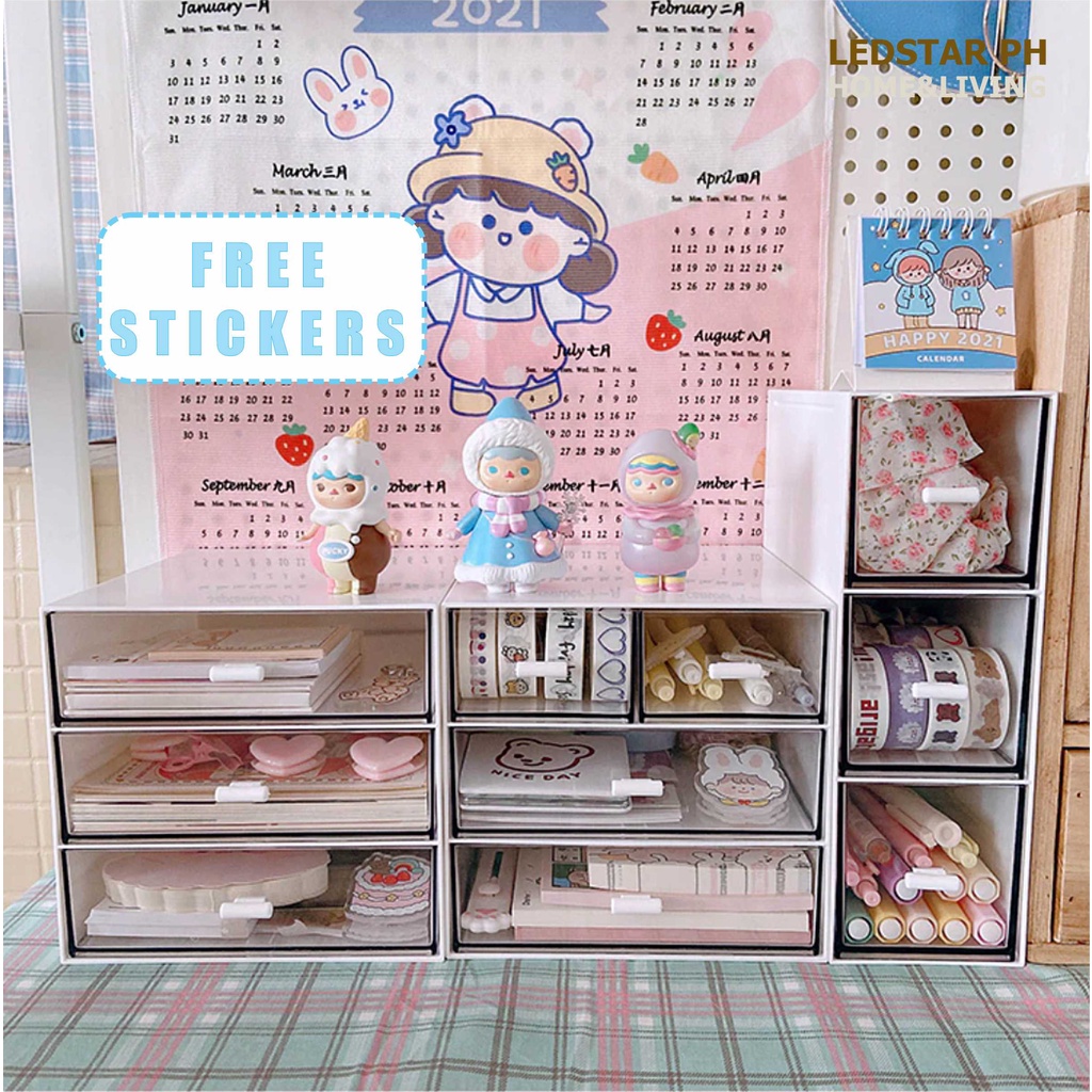 Drawer storage box Plastic Desktop Cosmetic Organizing Box multi-layer ...