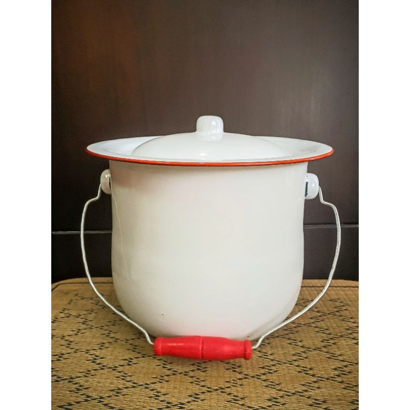 Chamber Pot Arenola Arinola Vintage Sartin Enamel 26cm | Shopee Philippines