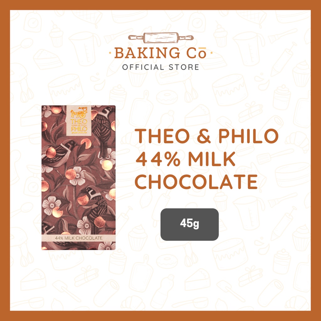 Theo & Philo 44% Milk Chocolate - 45g | Shopee Philippines
