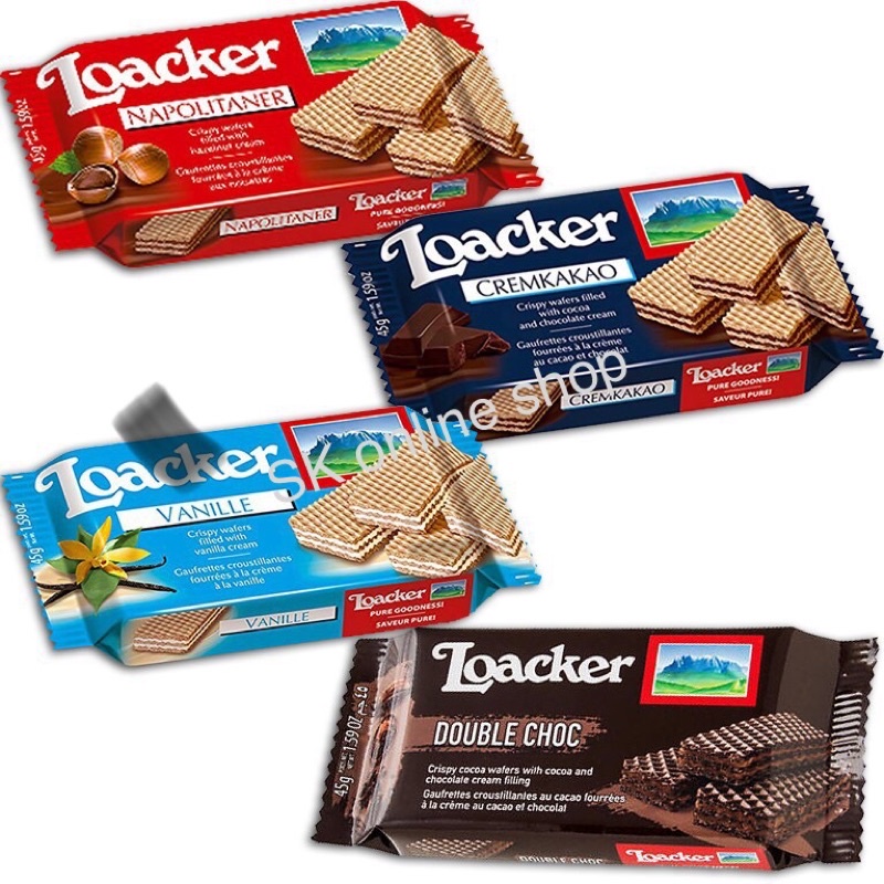 Loacker Wafer Wafer Locker 45g. | Shopee Philippines