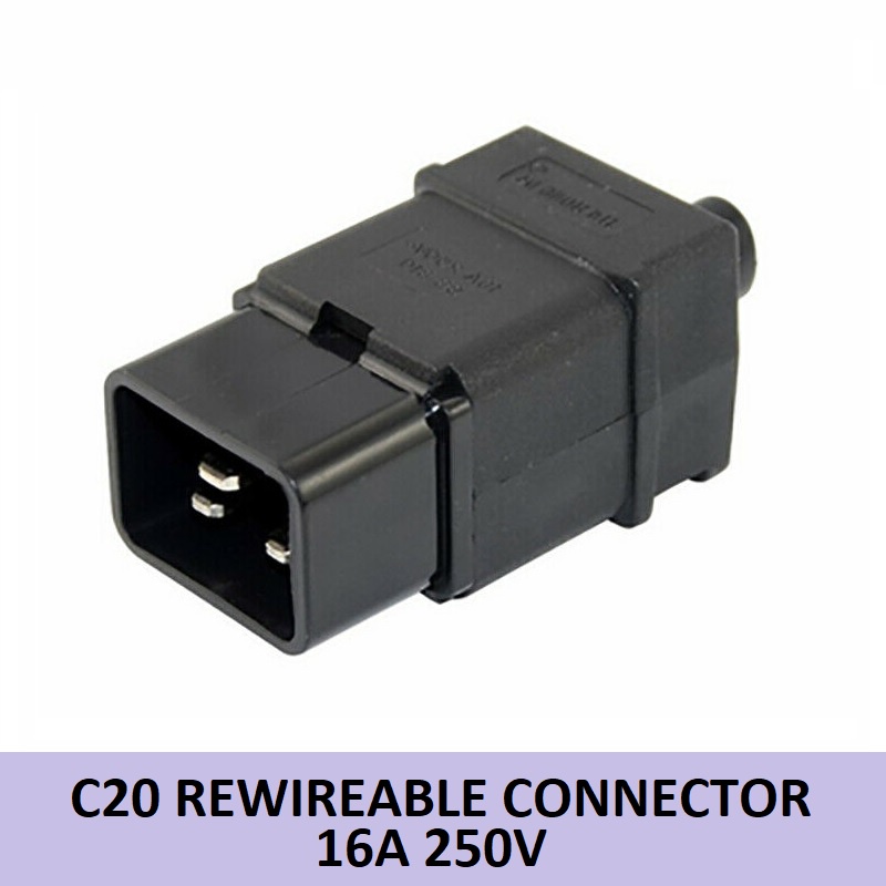 C20 Rewireable Connector C20 Rewireable Plug 16A 250V | Shopee Philippines