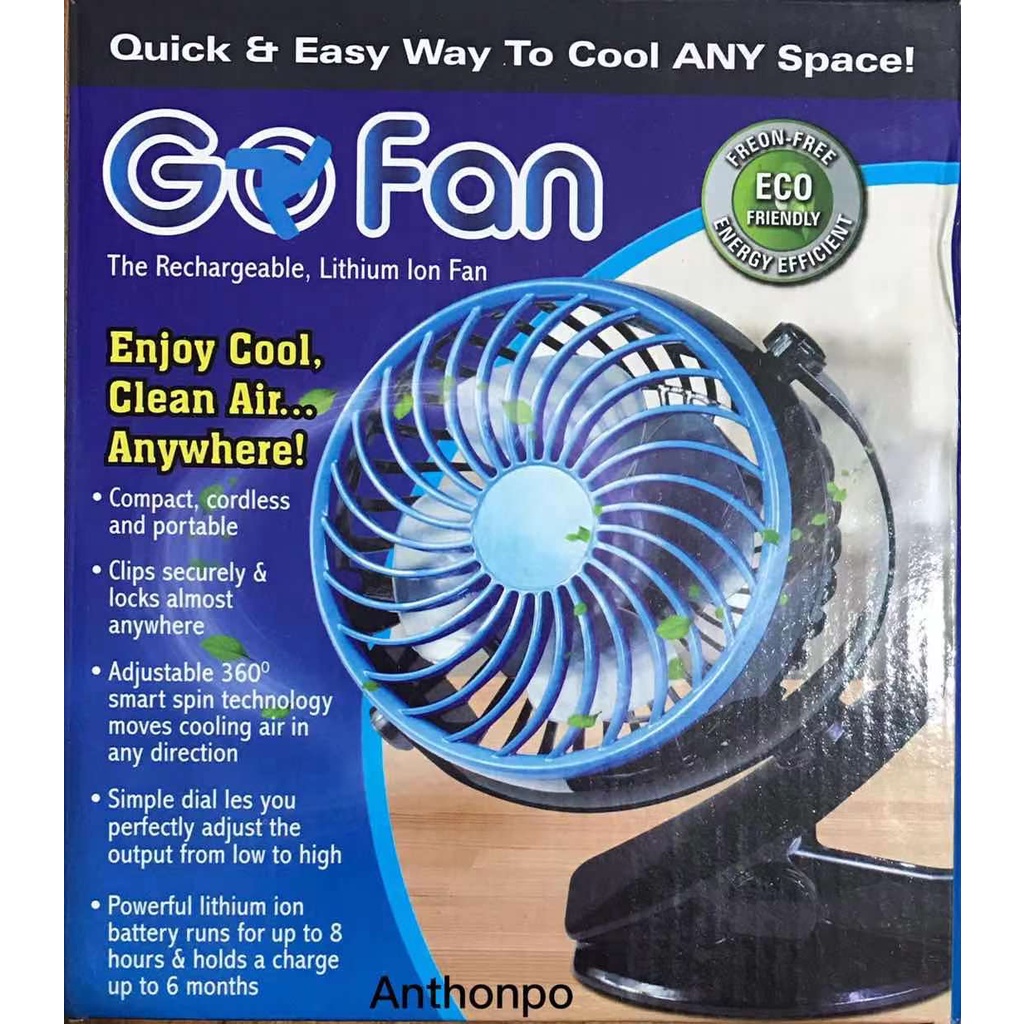 SD Go Mini Clip Fan Usb Desk Clip-on Office Desktop Fan 360 Rotating ...
