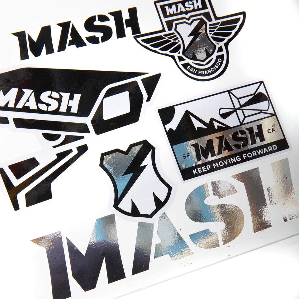 MASH Sticker Pack - Chrome/Black/White on Clear | Shopee Philippines