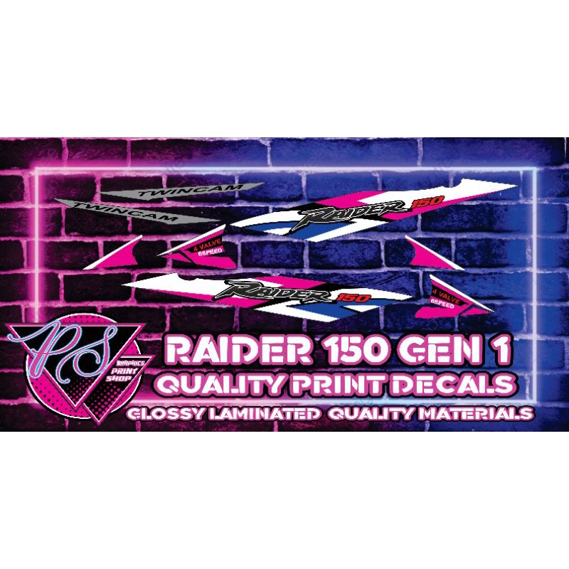 Raider 150 Gen 1 Stock Decals | Shopee Philippines