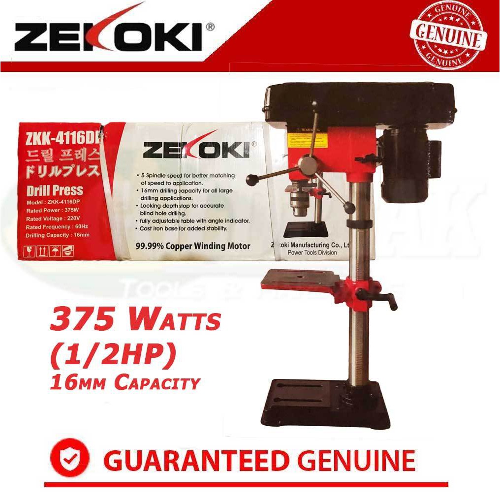 Zekoki ZKK-4116DP Bench Drill Press 375W •khm megatools• | Shopee ...