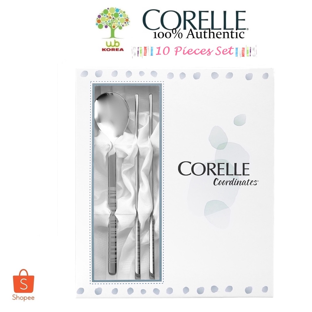 CORELLE Coordinates Spoon & Chopsticks 10 Piece Set HandCraft | Shopee ...