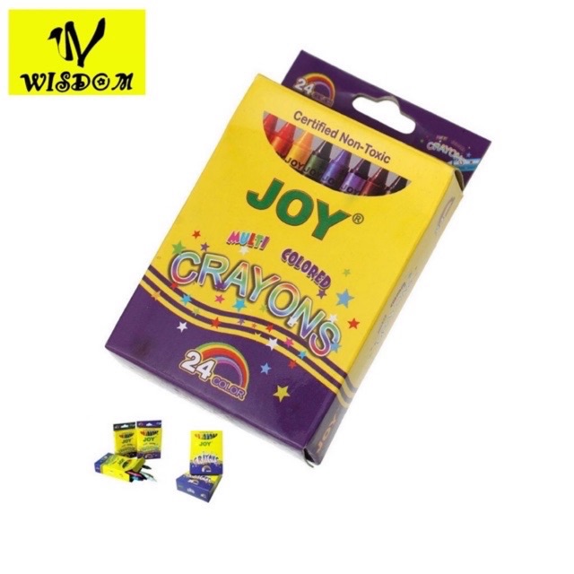 JOY 24COLOR CRAYONS SCHOOL SUPPLIES | Shopee Philippines