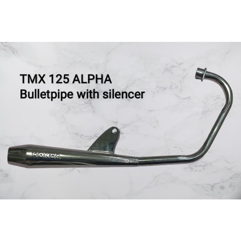 Honda TMX 125 Alpha - BulletPipe - Stainless - Double Tube Elbow - With ...