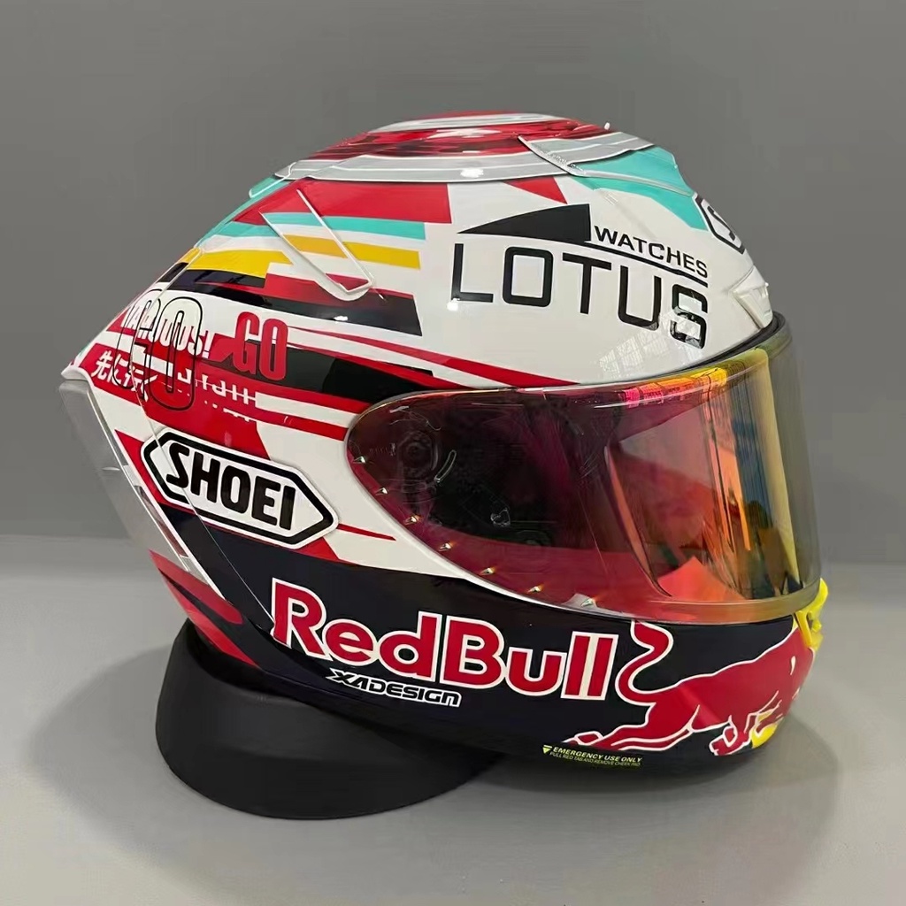 SHOEI X14 Red Bull / 93 Lotus Marquez / X14 Full Face Helmet / Shoei ...