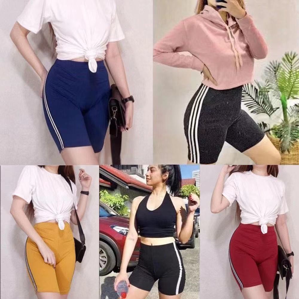 Biker Shorts Track Short Stretchable Highwaist Cycling Short | Shopee ...