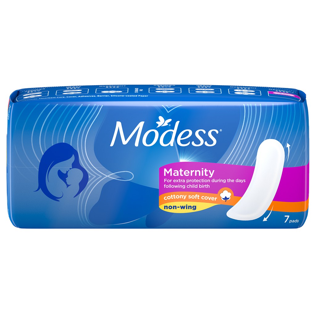Modess Maternity Sanitary Napkins 7s | Shopee Philippines