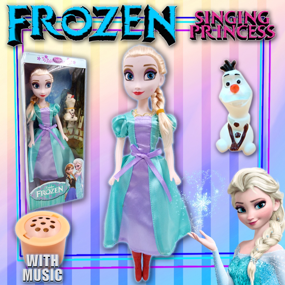Frozen Elsa Holiday Doll Singing Doll with Olaf Toy Doll Action Figure ...