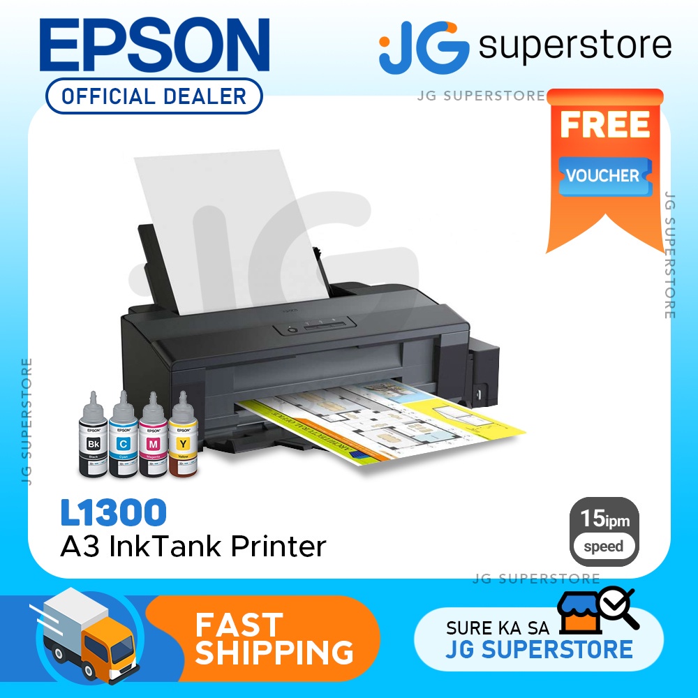 Epson L1300 A3+ Ink Tank System Printer 5760 x 5706 Dpi Resolution | JG ...