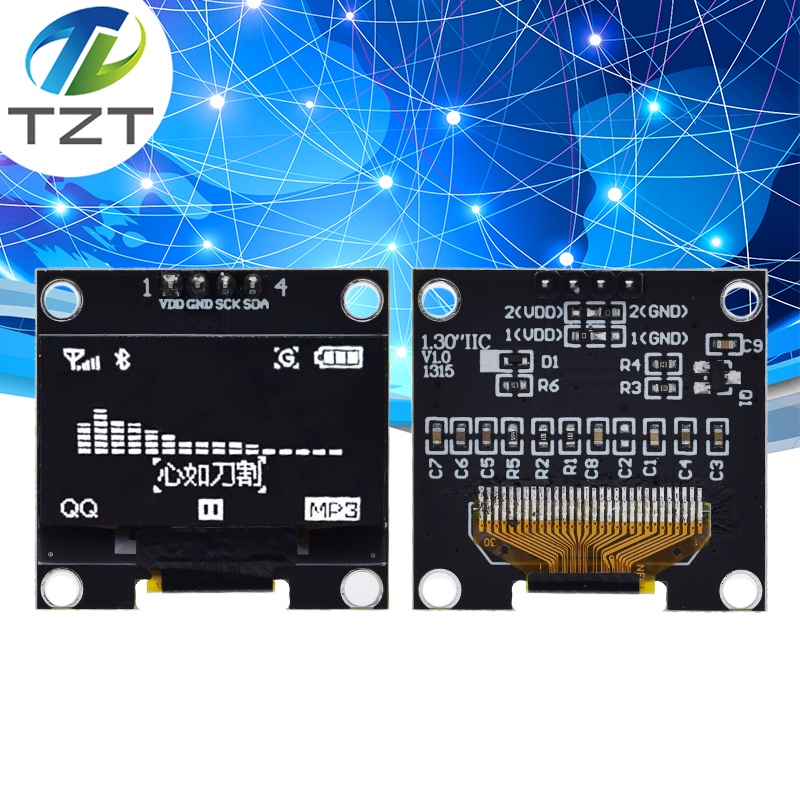 1.3 inch oled IIC Serial White OLED Display Module 128X64 I2C SSD1306 ...