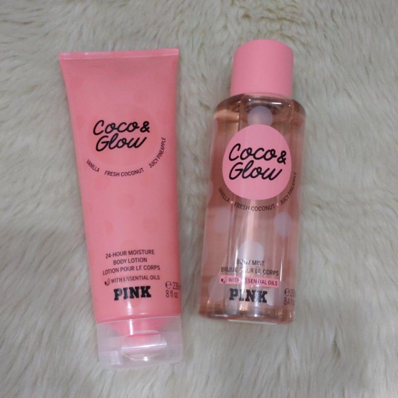 COCO GLOW 250ML (pink collection Victoria's Secret) | Shopee Philippines