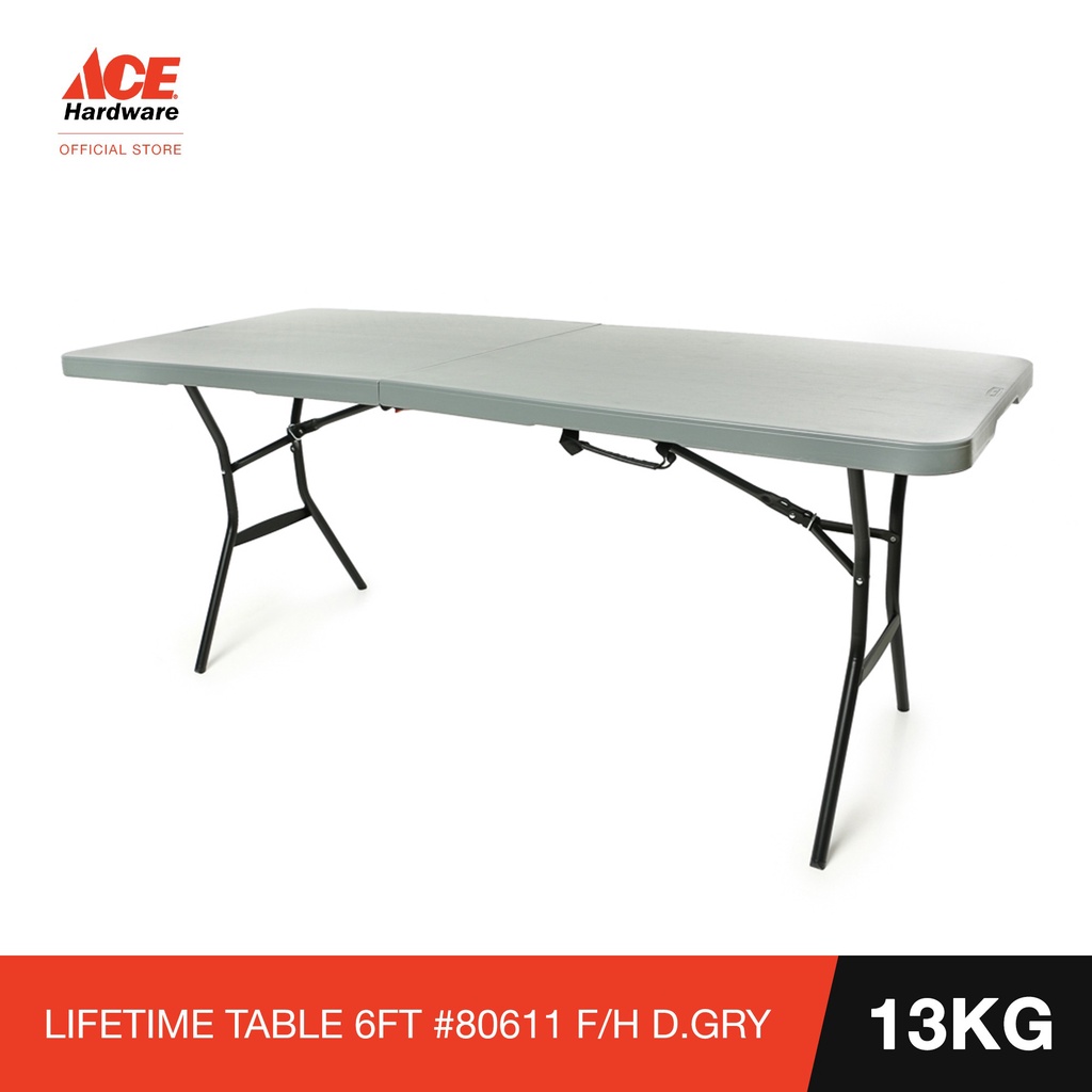 LIFETIME TABLE 6FT #80611 F/H D.GRY | Shopee Philippines