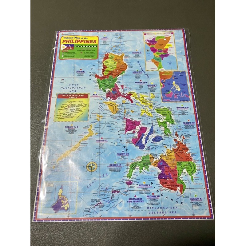 Philippine Map / Asia Map /World Map Small and Big Size | Shopee ...