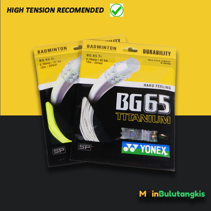 Yonex BG 65 BG 65 TI Badminton Racket String / String Racket String ...