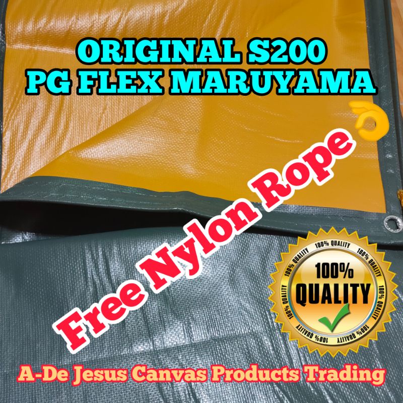 (14x18 ft) ORIGINAL S200 MARUYAMA TRAPAL TOLDA TARPAULIN RARP PVC ...