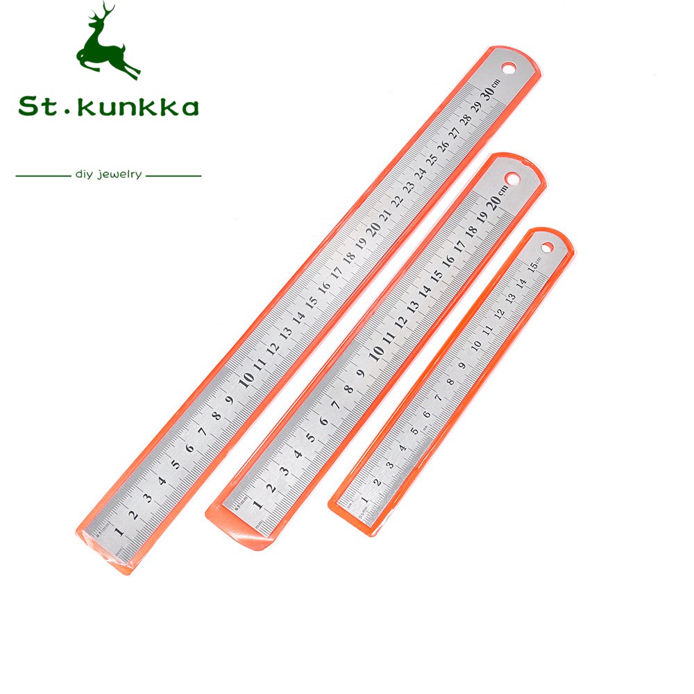 St.kunkka Stainless Steel Measuring Scale Ruler Precision Double Sided ...