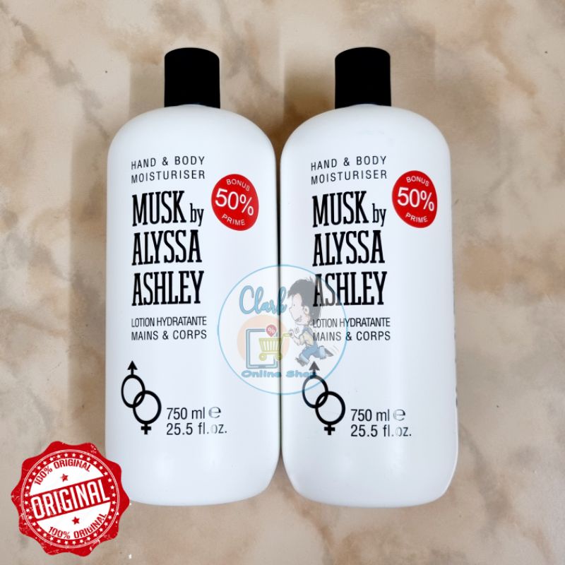 Alyssa Ashley Musk Hand & Body Moisturiser - 750 mL | Shopee Philippines
