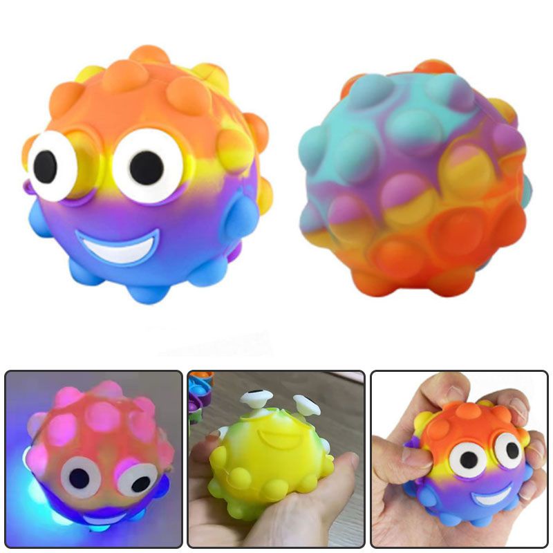Cartoon Smiley FoxMind Catapult Eyeball Push Pop It Fidget Ball ...