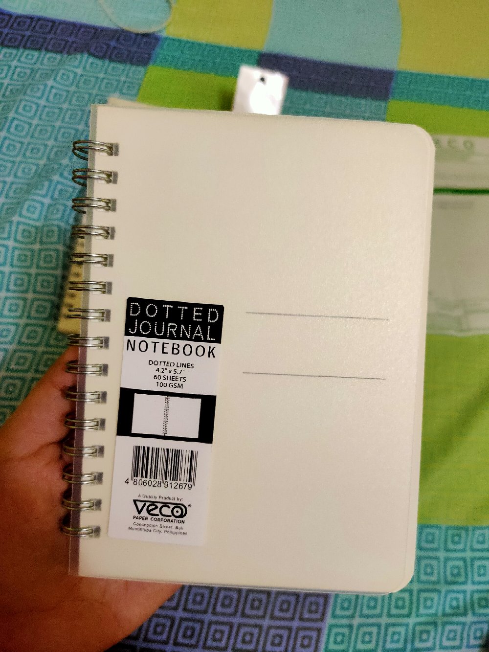 Veco Journal Notebook 4.2x5.7in 100gsm 60's deluxe cream inside pages ...