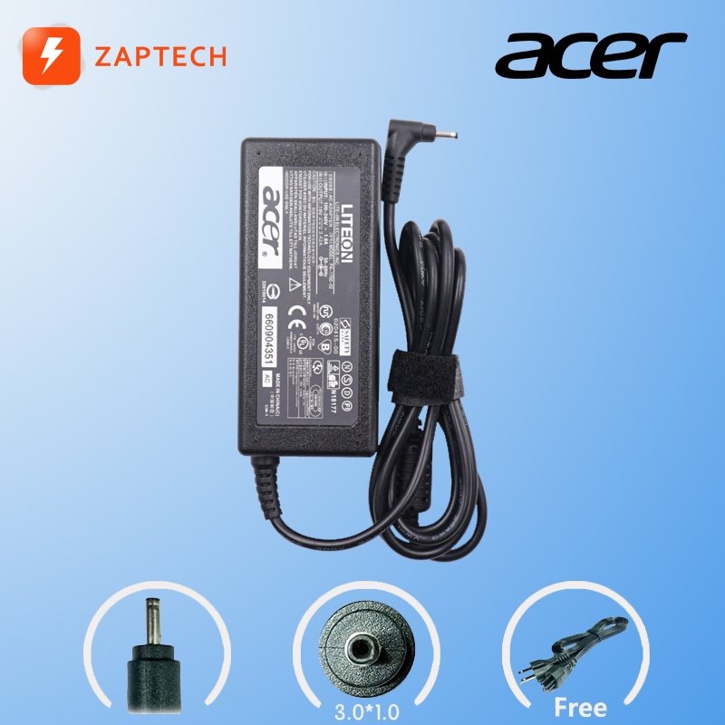 Acer Laptop Charger 19V 3.42A for Spin 1 SP113-51 Spin 5 SP513-53 SP513 ...