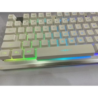 White Keyboard Badwolf Rawrrr RGB led BK-800 | Shopee Philippines