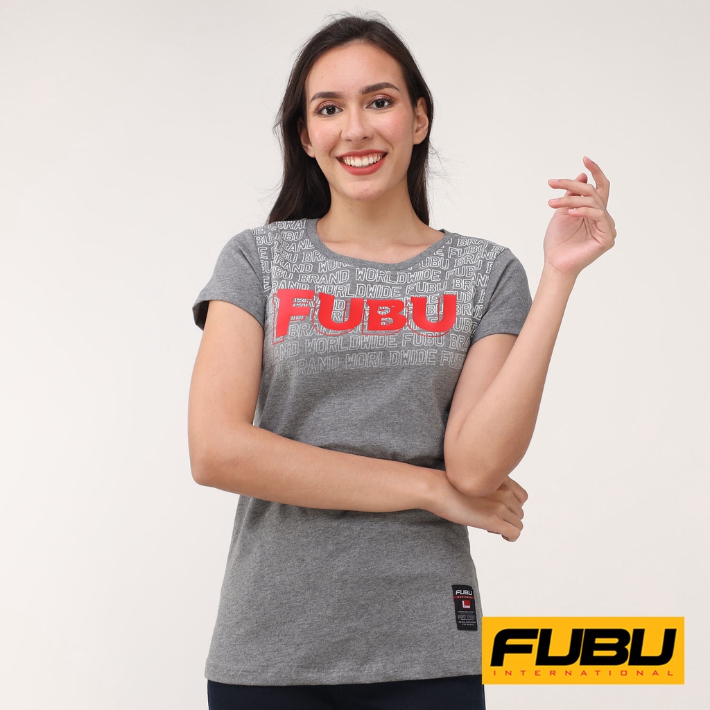 Fubu Girls Roundneck Jersey Knits Short Sleeve QOT01-0012 (Dark Heather ...