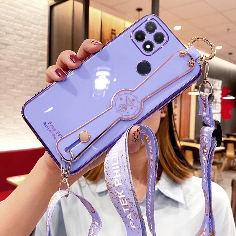 Casing Redmi 9c Redmi 10c 5g Phone Case Rhinestone Cover Lanyard