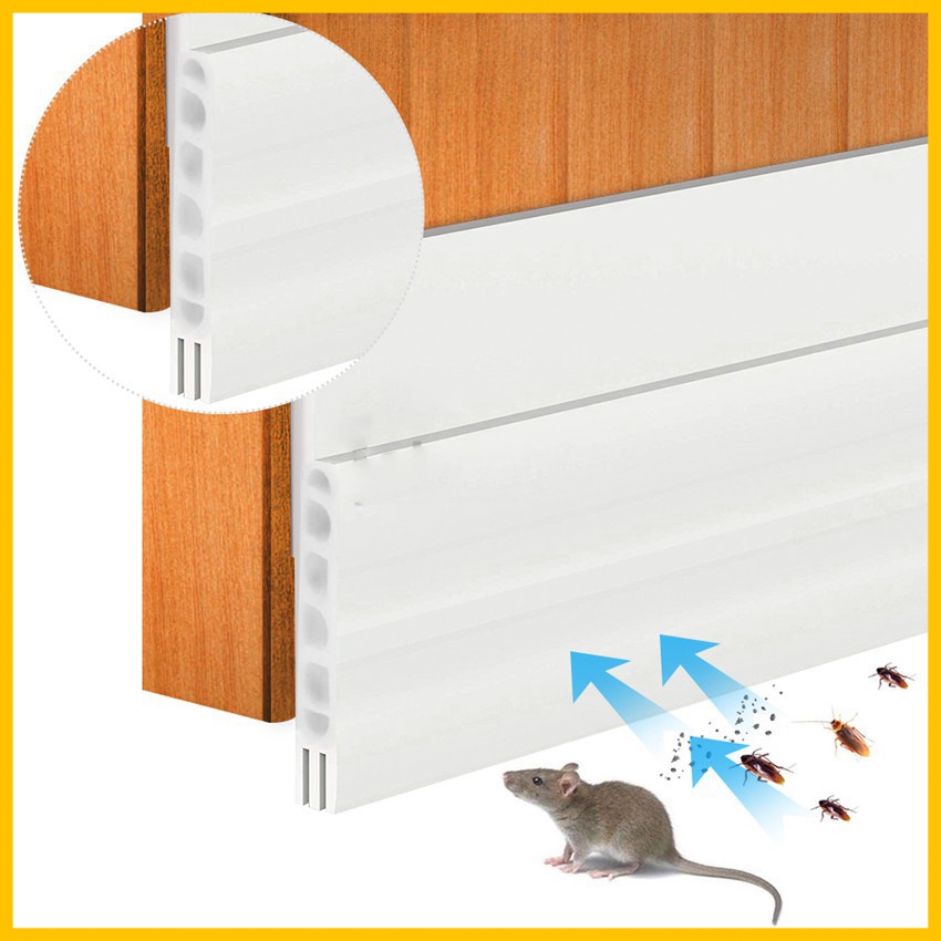 Door Bottom Sealing Strip Rubber Under the Door Silicone Sweep ...