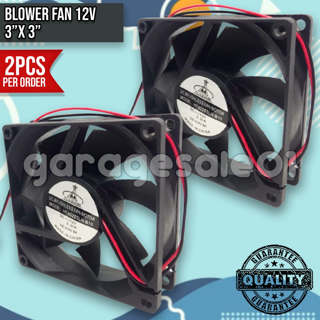 2PCS BLOWER FAN 3X3 12V SALE!! | Shopee Philippines